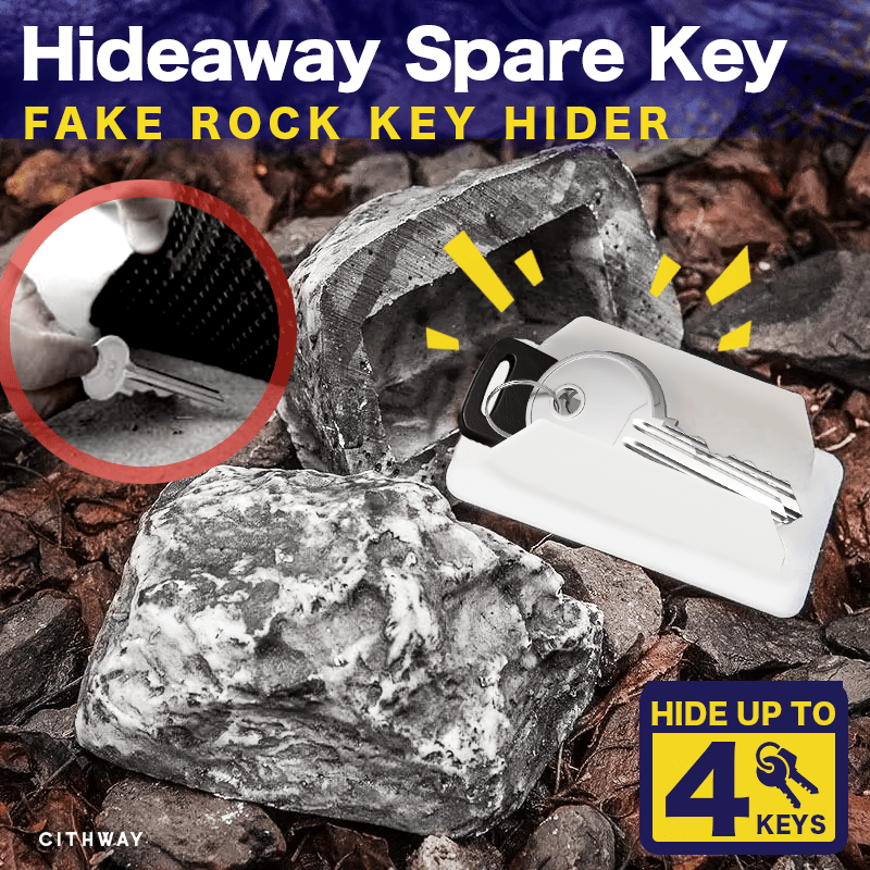 Cithway™ Realistic Outdoor Emergency Key Hider Rock – Trendiihome