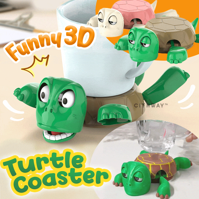 Cithway™ Funny 3D Printed Turtle Coaster – Trendiihome