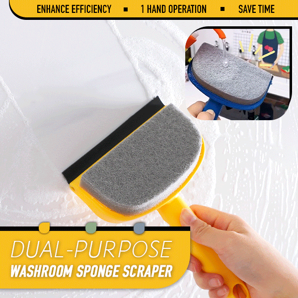 Dual-purpose Washroom Sponge Scraper – Trendiihome